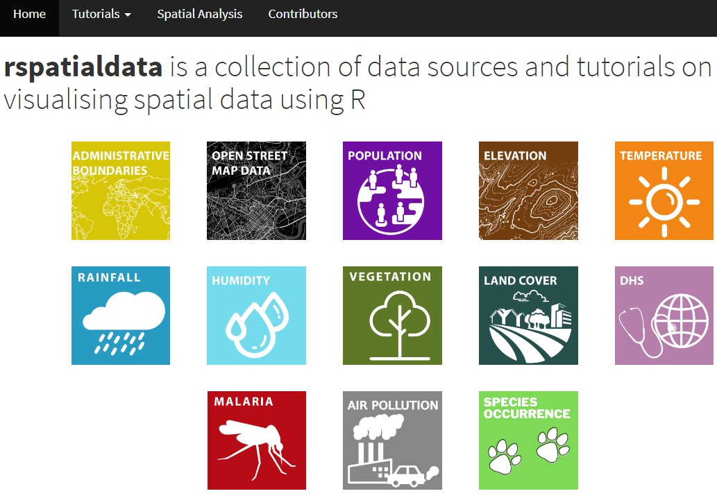 Rspatial Data A Collection Of Data Sources And Tutorials On Downloading And Visualising